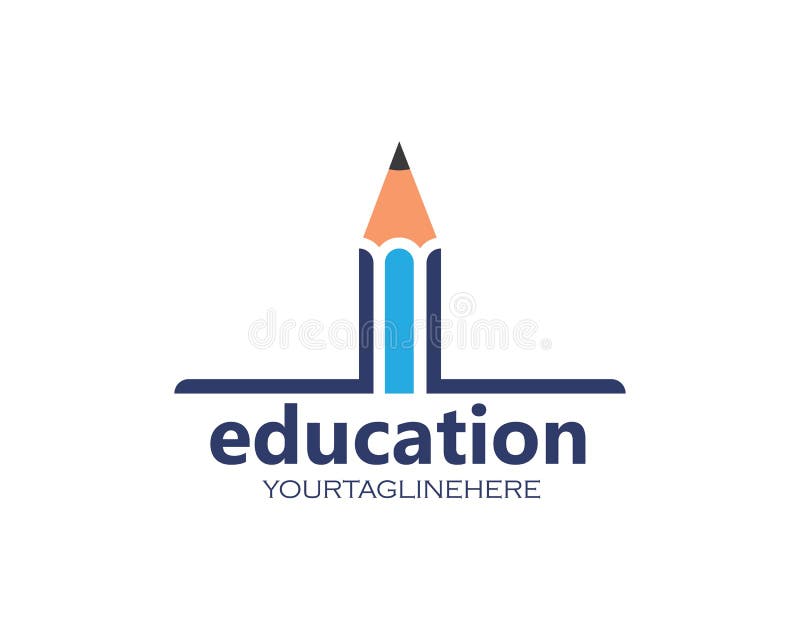 Pencil Vector Illustration Icon and Logo of Education Stock Vector ...