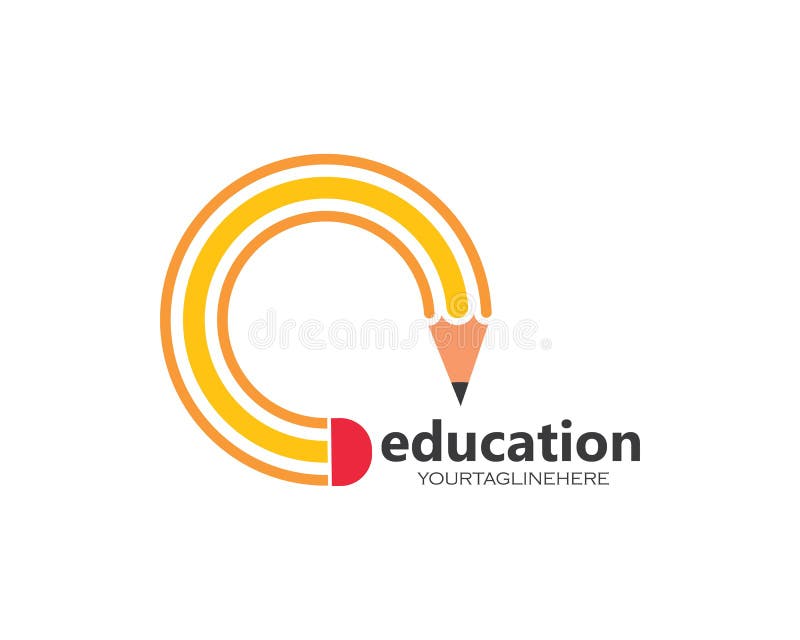 Pencil Vector Illustration Icon and Logo of Education Stock Vector ...