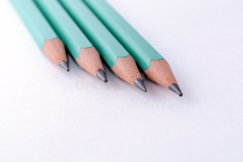 Pencil on white background stock photo. Image of background - 91788682