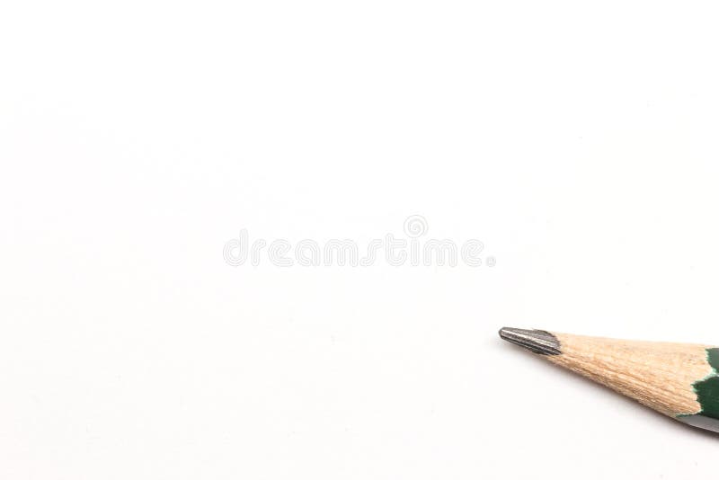 Pencil on White Background. Stock Image - Image of sharp, supply: 85528561