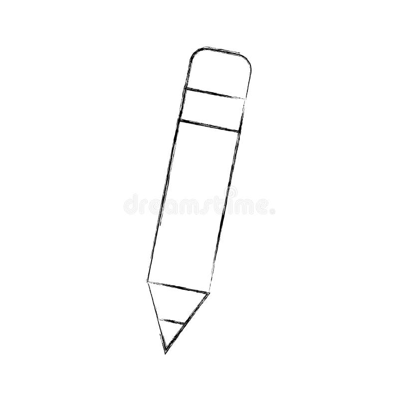 Pencil writing instrument stock vector. Illustration of drawing - 95057641
