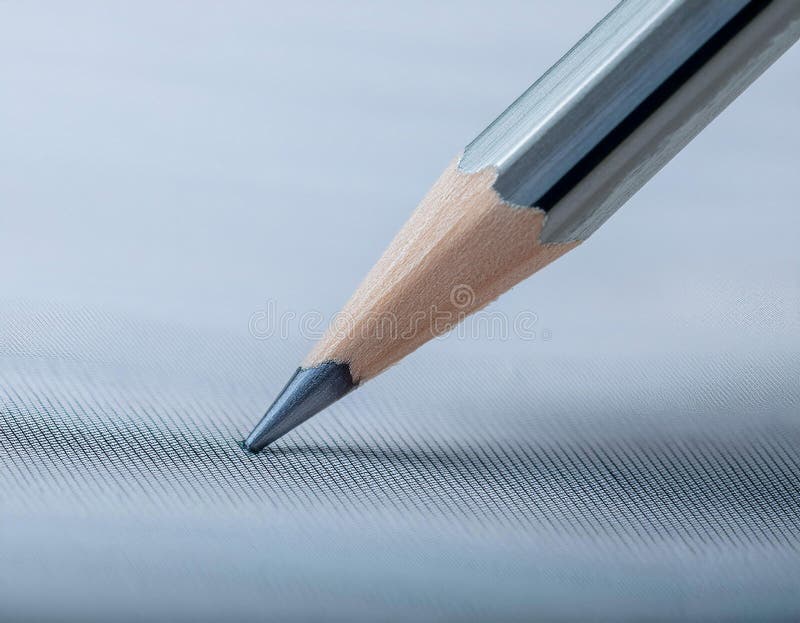 Pencil Writing on a Sheet of Paper, Illustrating Writing, Drawing, and ...