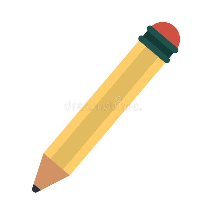 Pencil Writing Utensil Wood Stock Vector - Illustration of lead, object ...