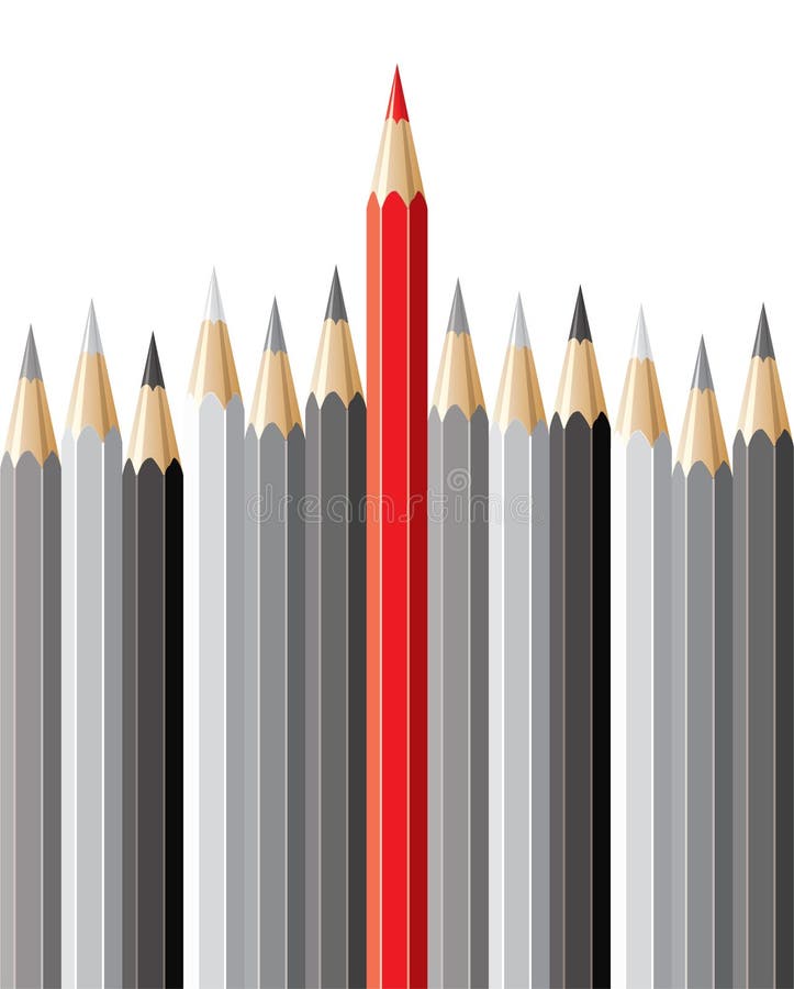 A Broken Pencil Regenerates into Two New Pencils Stock Vector ...