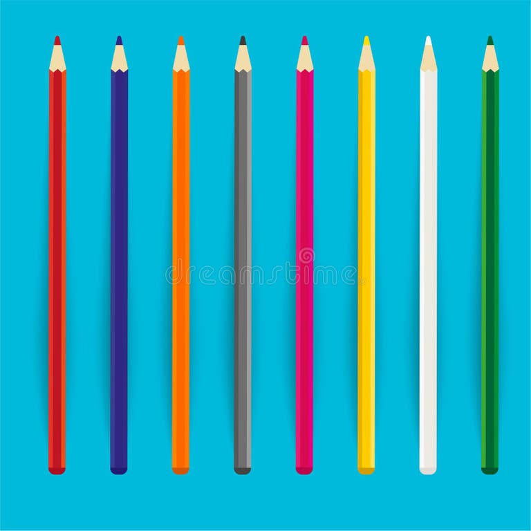 Eight Yellow Pencils Stock Illustrations – 23 Eight Yellow Pencils ...