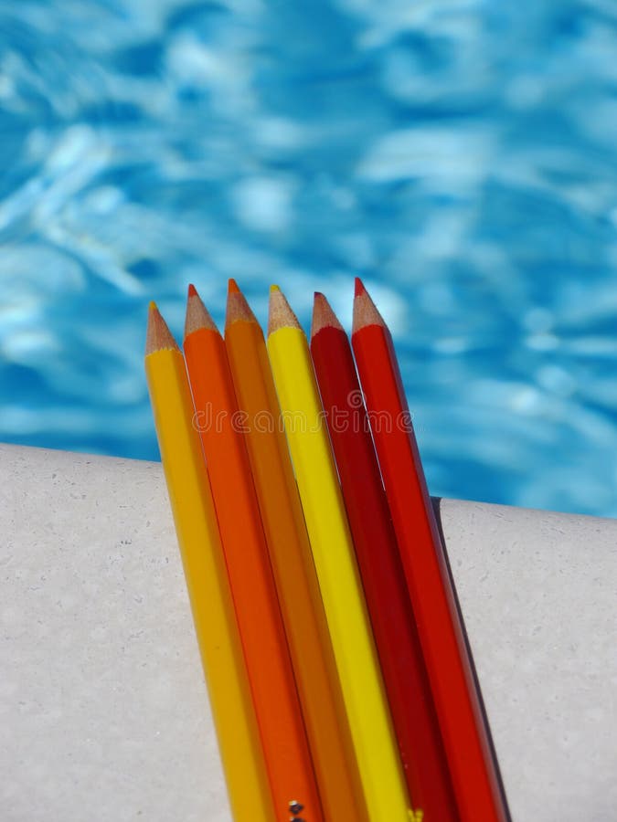 Pencils drawing sun stock image. Image of painting, coloured - 30752641