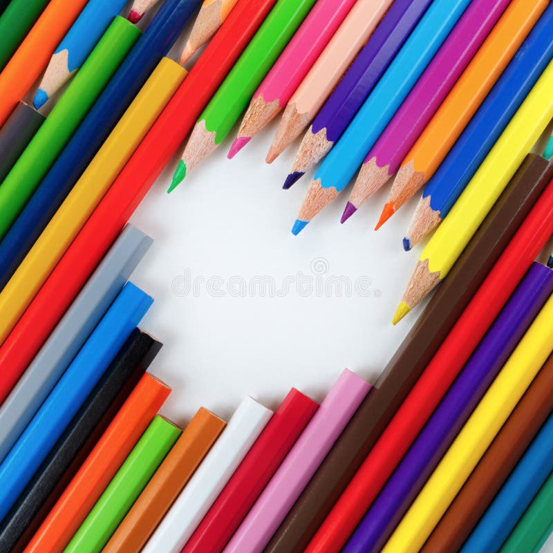 Pencils and heart stock photo. Image of group, multi - 57441508