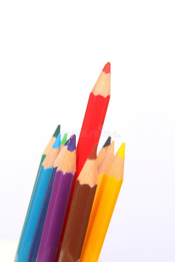 Pencils Isolated, Color Background, Education Concept, School 1 Stock ...