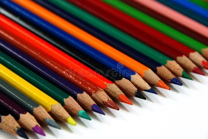 Pencils Line up stock photo. Image of background, crayon - 8116732