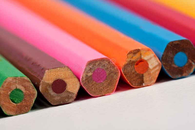 Pencils Packed in a Row with the Backside Stock Photo - Image of pencil ...