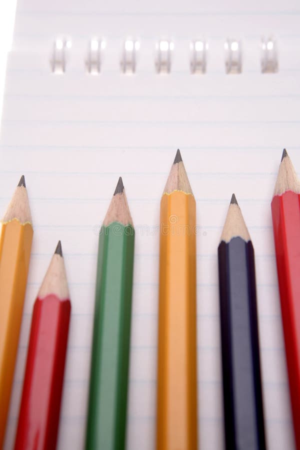 Pencils on paper stock image. Image of tips, pencil, pencils - 3309369