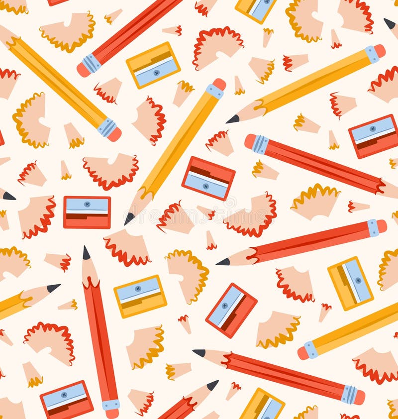 Pencils pattern stock vector. Illustration of cartoon - 29041970