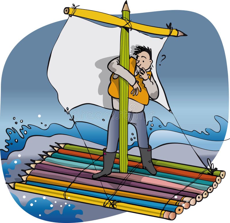 Cartoon Man Raft Stock Illustrations – 206 Cartoon Man Raft Stock ...