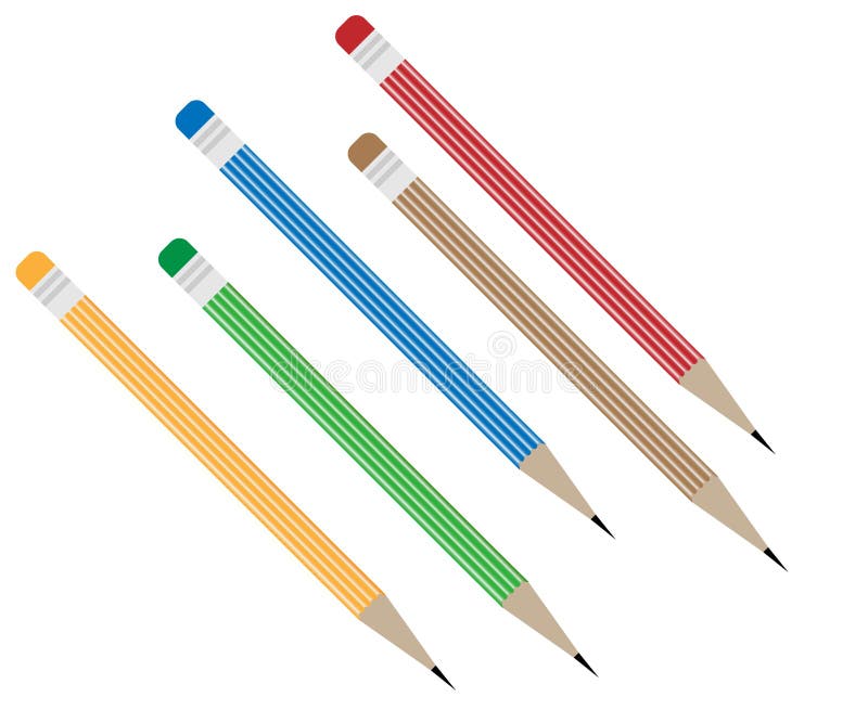 Pencils Set Vector Design Art Stock Vector - Illustration of text ...