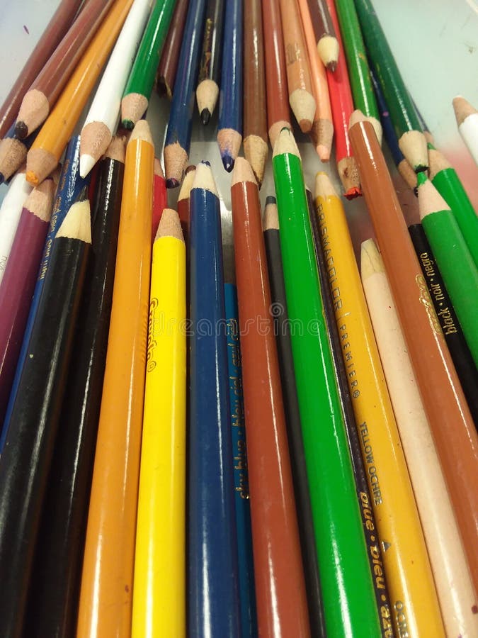 Pencils editorial image. Image of pencils, yellow, color - 107580225