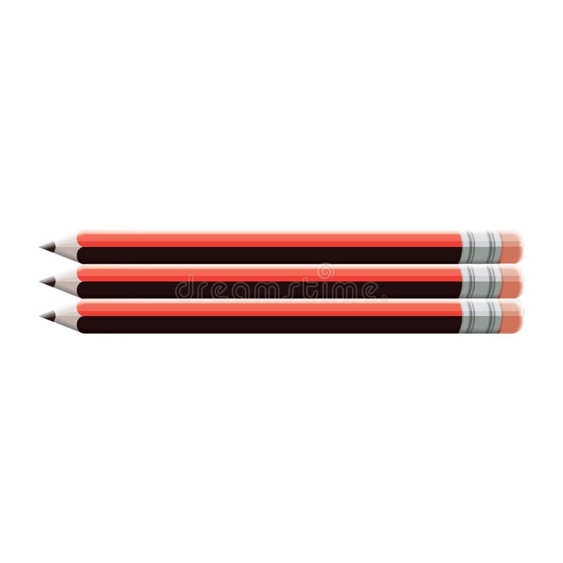 Pencils. Vector Illustration Decorative Design Stock Vector ...
