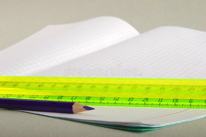 Pencils and writing-book stock photo. Image of office - 1475092