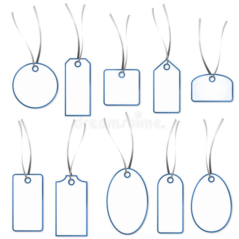 Pendant Collection - White and Blue Stock Vector - Illustration of ...