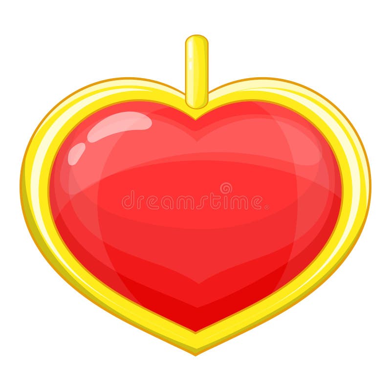 Pendant Icon, Cartoon Style Stock Vector - Illustration of decorative ...