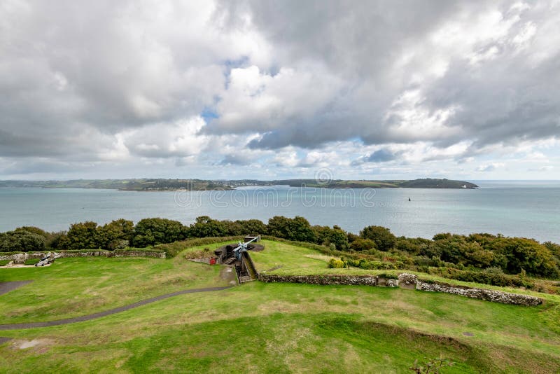 Pendennis Castle Cornwall Historic Castle and Fortification Stock Photo ...