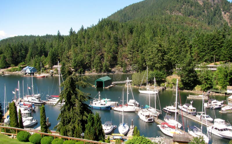 Pender Harbour on Sunshine Coast, BC, Canada Stock Photo - Image of ...