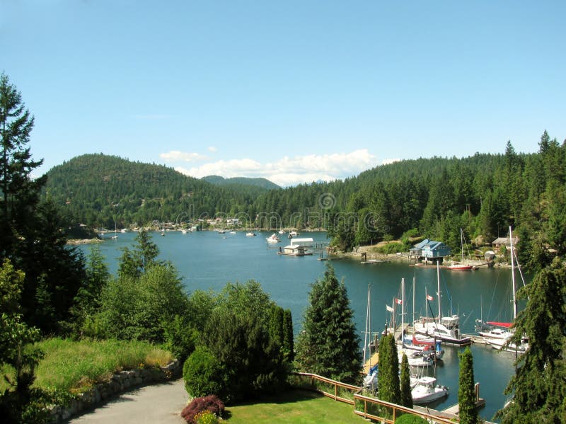 Pender Harbour on Sunshine Coast, BC, Canada Stock Image - Image of ...
