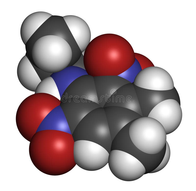 Pendimethalin Herbicide Molecule Stock Vector - Illustration of ...