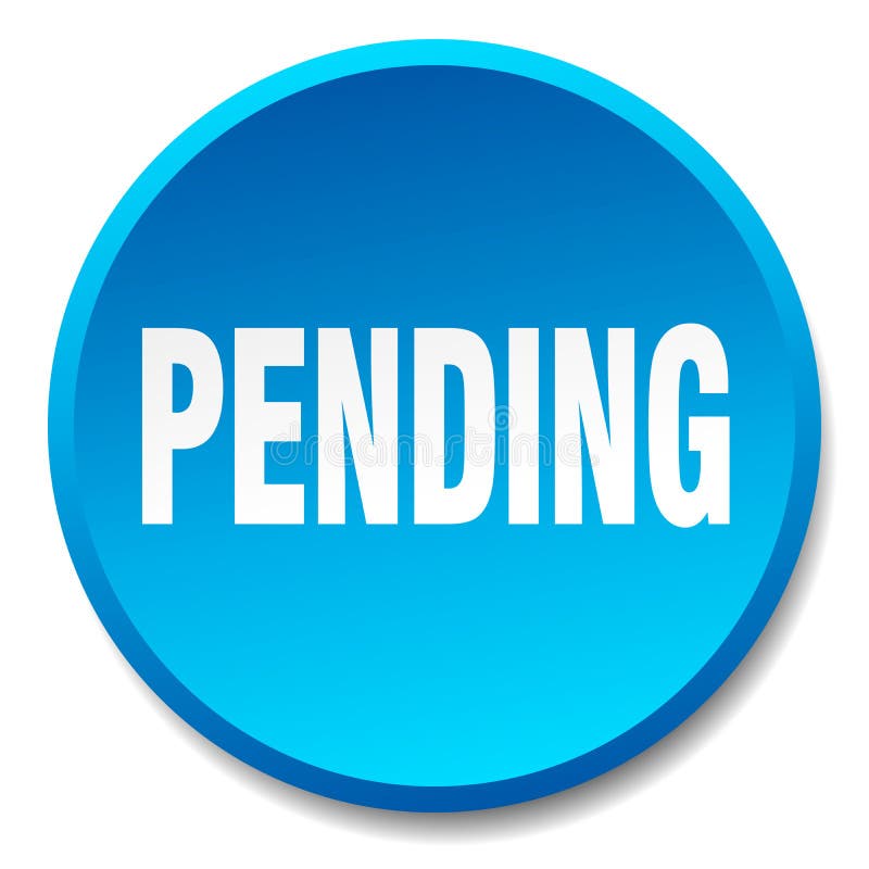 Pending button stock vector. Illustration of shadow - 122713375
