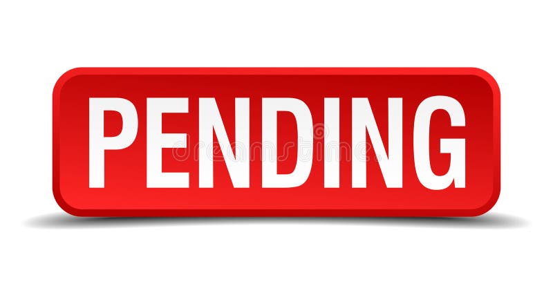 Pending button stock vector. Illustration of label, vector - 122713375