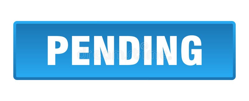 Pending Button. Pending Sign. Key. Push Button Stock Vector ...