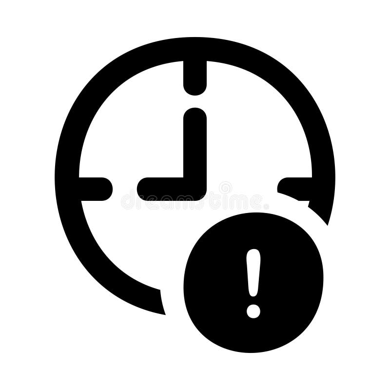 Pending Icon in Solid Style for Any Projects Stock Vector ...