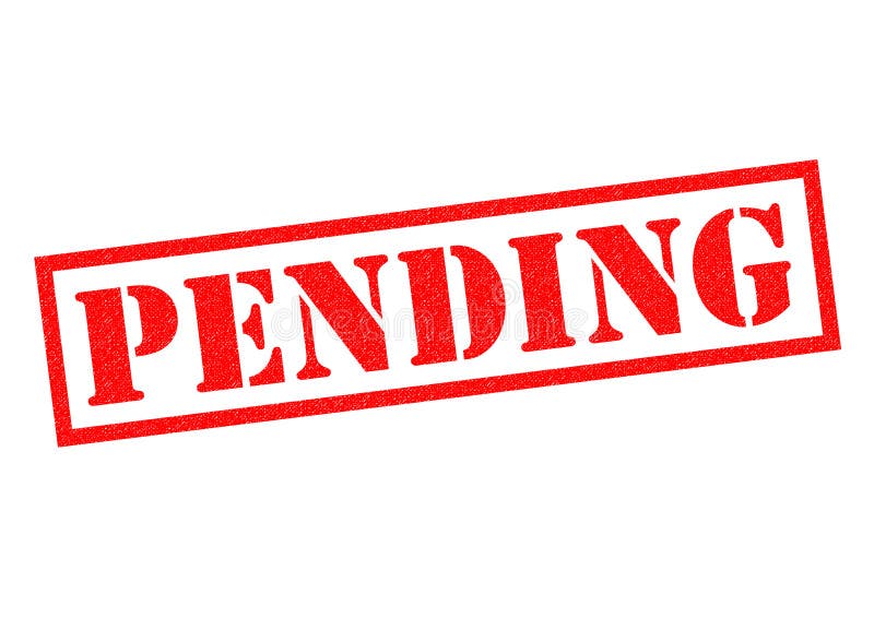 PENDING stock illustration. Illustration of header, documentation ...