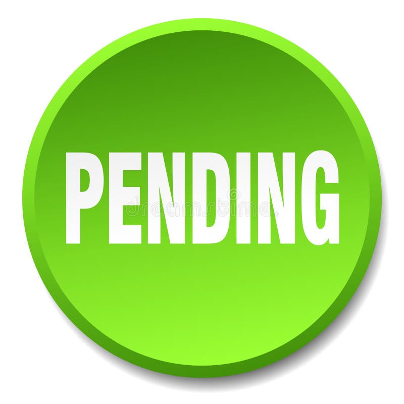 Pending button stock vector. Illustration of label, vector - 122713375