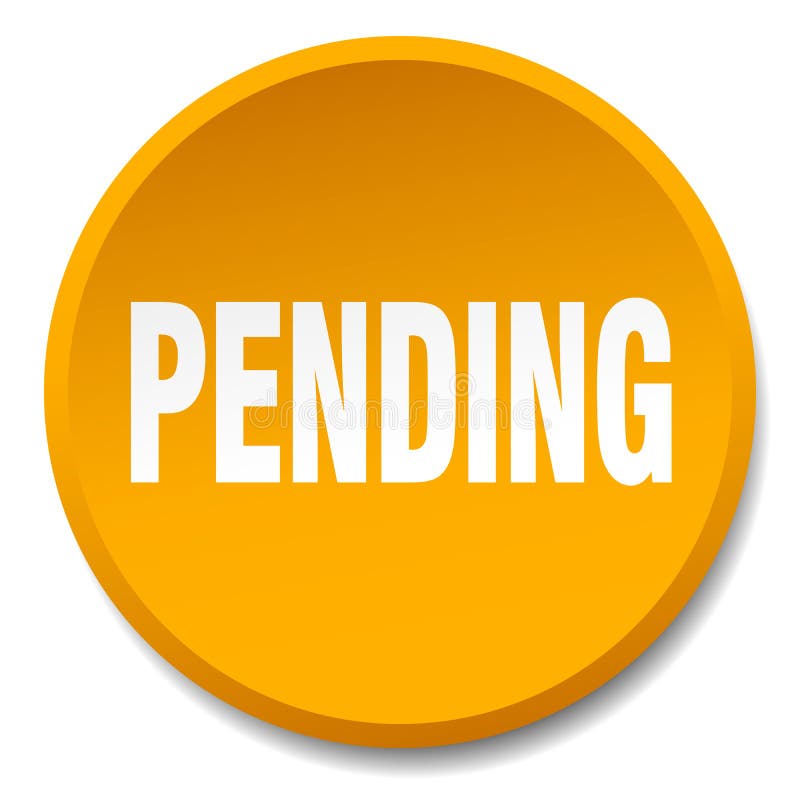 Pending button stock vector. Illustration of notice - 122792087