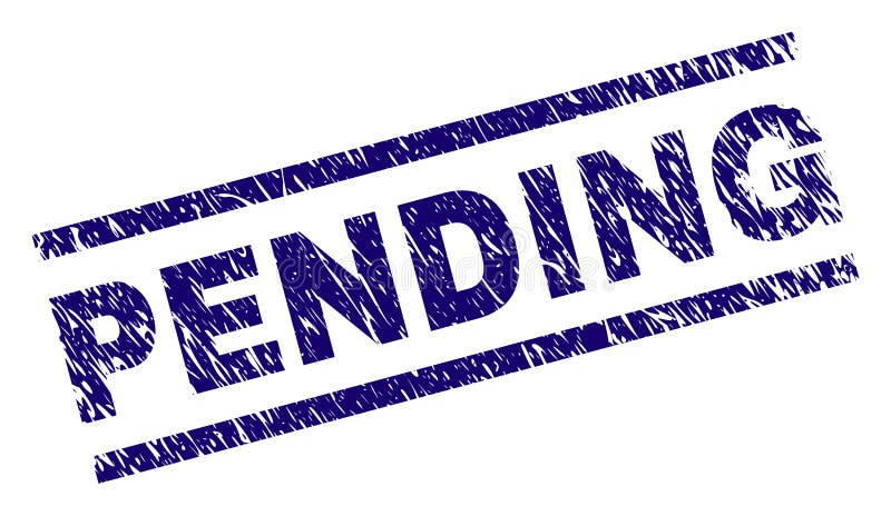 Grunge Textured PENDING Stamp Seal Stock Vector - Illustration of ...