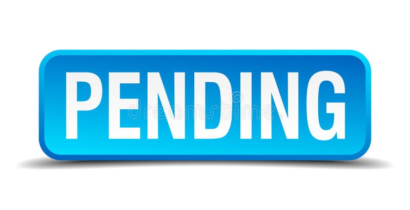 Pending button stock vector. Illustration of banner - 121048202