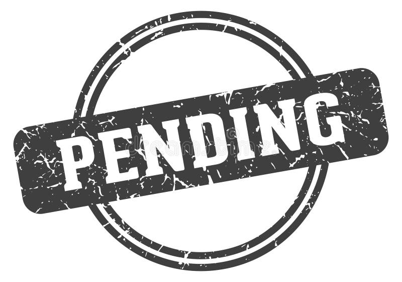 Pending stamp stock illustration. Illustration of white - 347741153