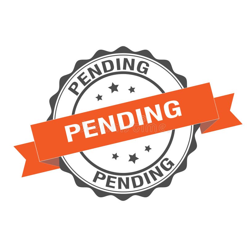 Pending stamp illustration stock vector. Illustration of pending ...