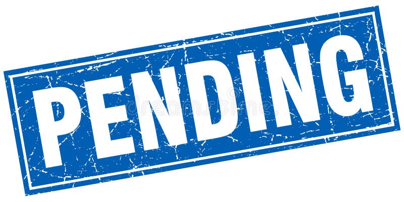 Pending stamp stock vector. Illustration of textured - 125010075