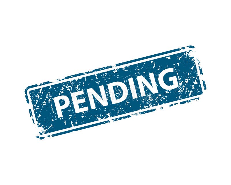 `Pending` Vector Rubber Stamp Stock Vector - Illustration of ready ...