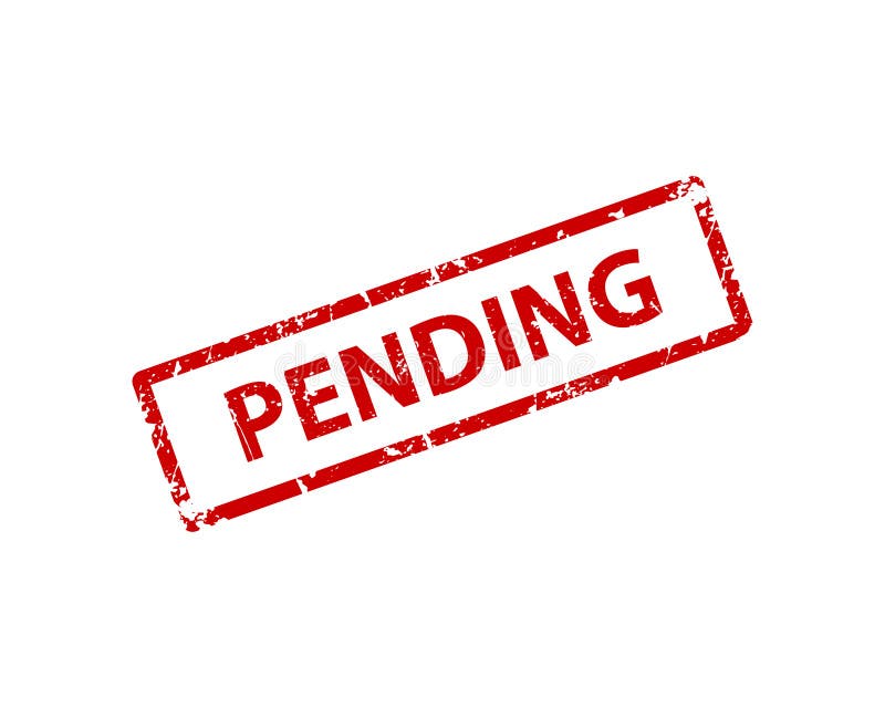 `Pending` Vector Rubber Stamp Stock Vector - Illustration of ready ...