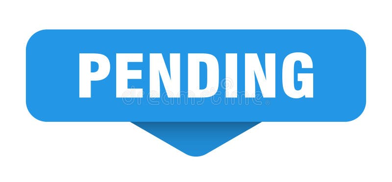 Pending Sticker. Pending Sign on Transparent Background Stock Vector ...