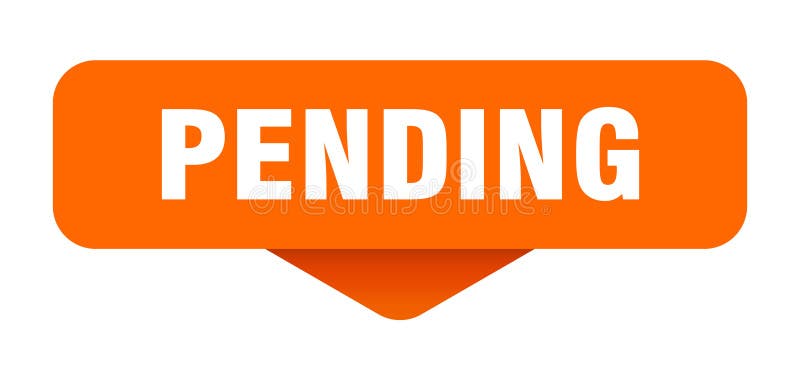 Pending Sticker. Pending Sign on Transparent Background Stock Vector ...