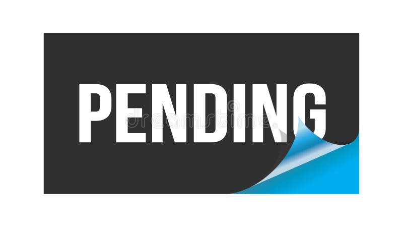 Pending Sticker Stock Illustrations – 499 Pending Sticker Stock ...