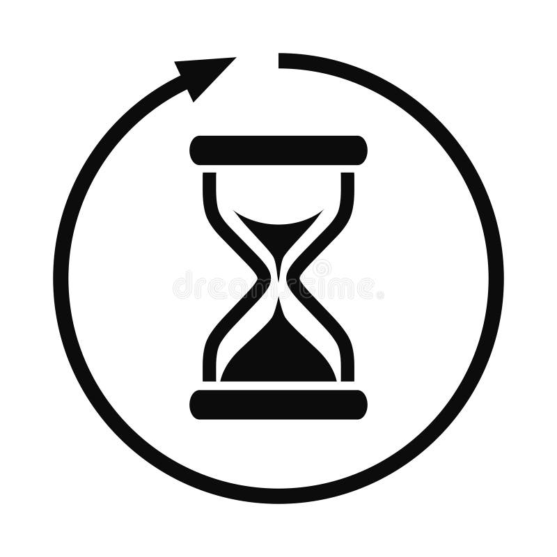 Pending timer web icon stock vector. Illustration of performance ...