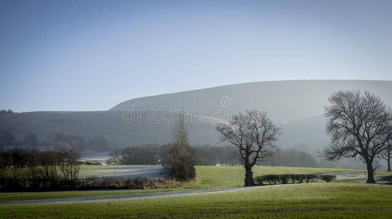 Pendle Hill Near Clitheroe in the Ribble Valley Stock Photo - Image of ...