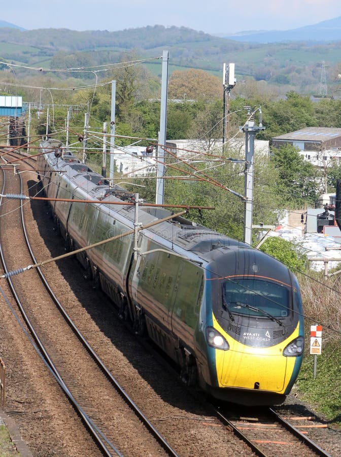Pendolino Approaching Carnforth, West Coast Main Line Editorial Photo ...