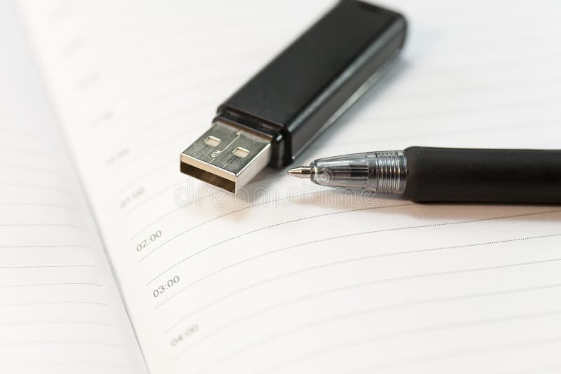 Pendrive or calendar? stock image. Image of list, personal - 18983271