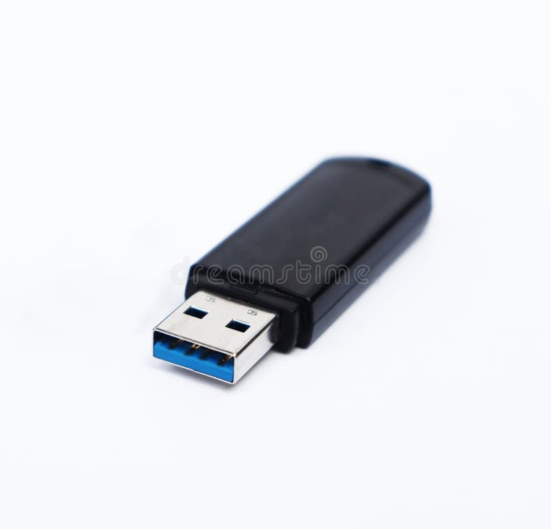 Pendrive on Isolated White Background. Portable Flash Drive Pen Drive ...