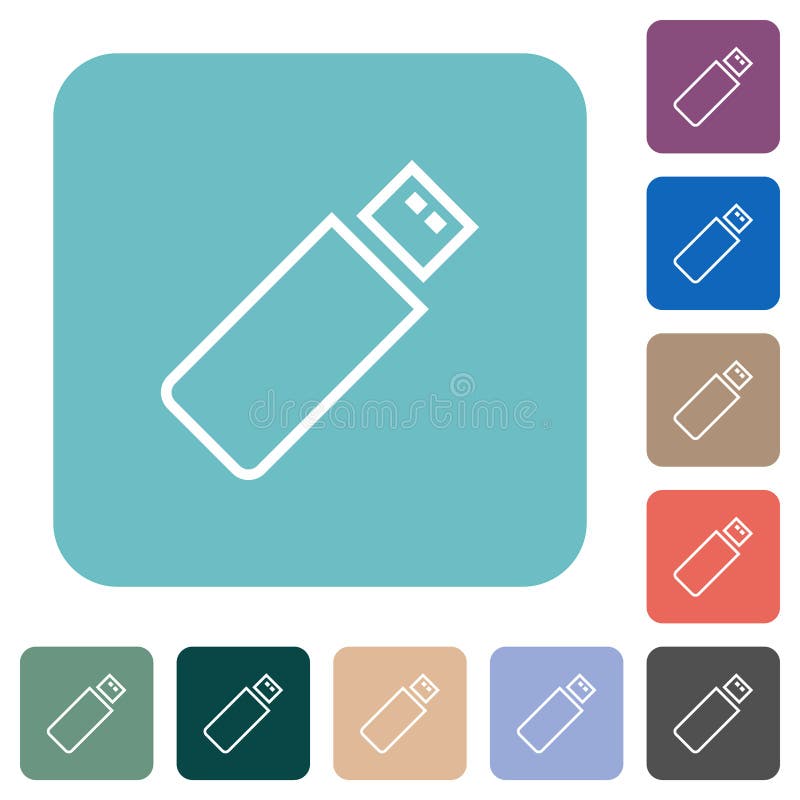 Pendrive Outline Stock Illustrations – 231 Pendrive Outline Stock ...